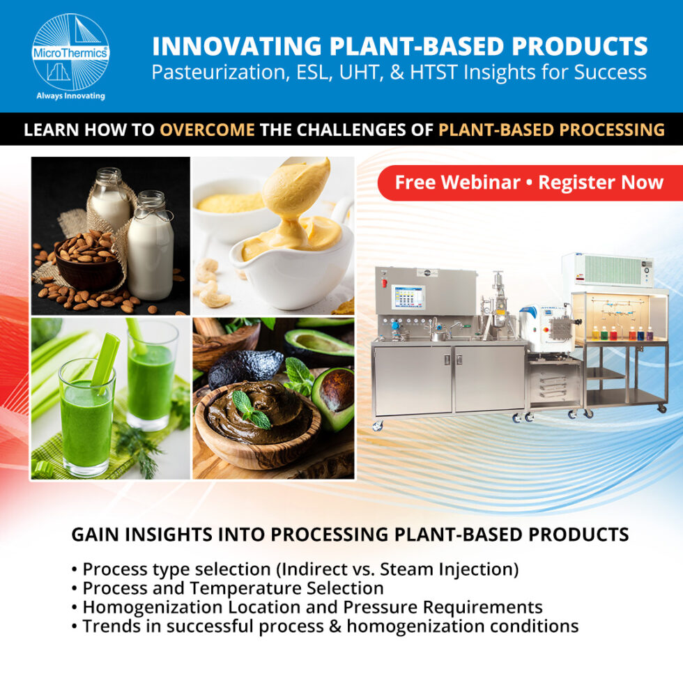 Webinar: Innovating Plant-Based Products - MicroThermics
